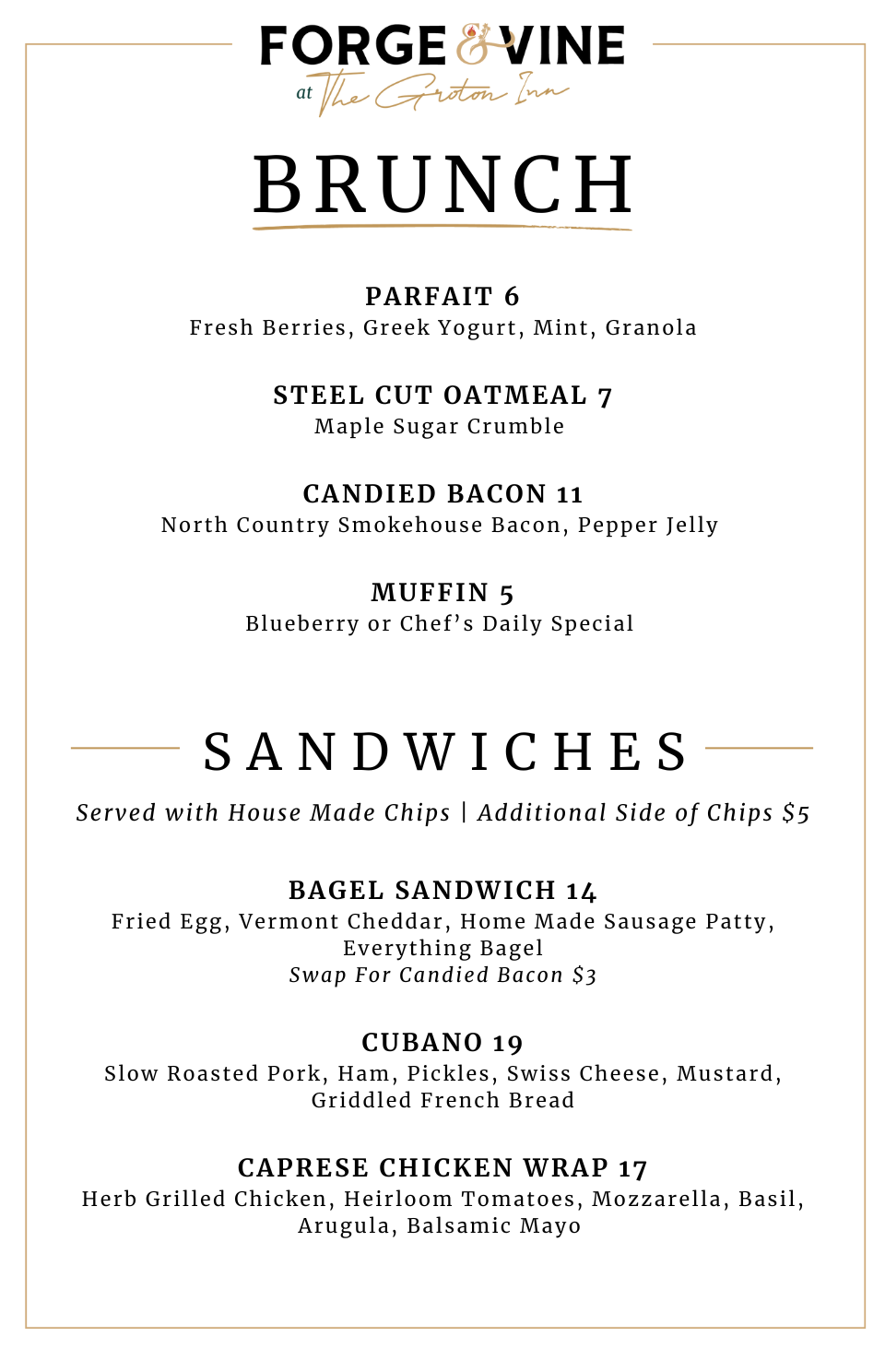 F&V Food Truck Social – Brunch - The Groton Inn | Forge & Vine